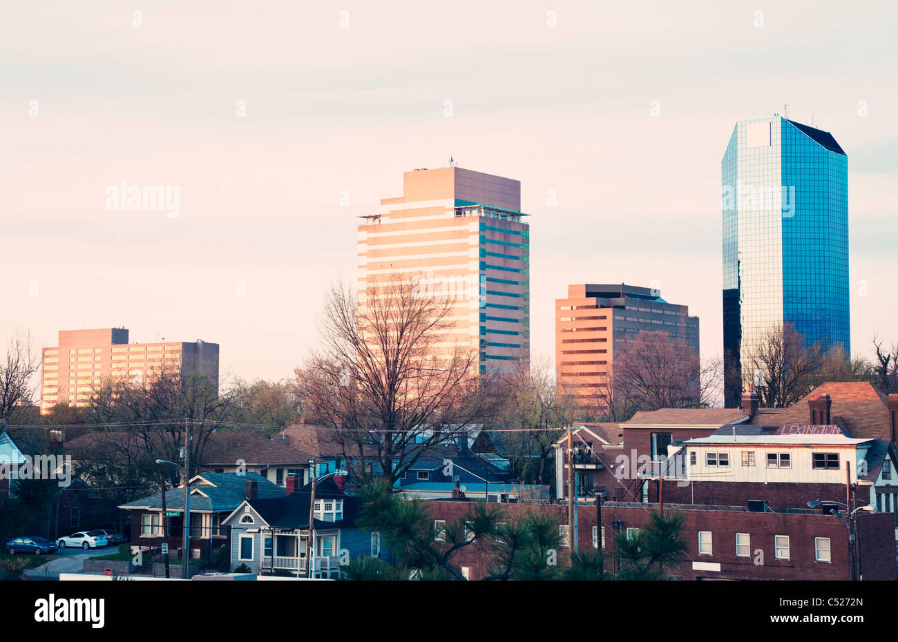 Sunset in the center of Lexington Stock Photo - Alamy