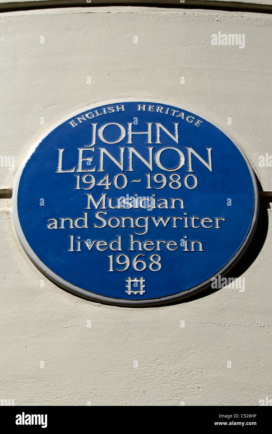 Lennon blue plaque hi-res stock photography and images - Alamy