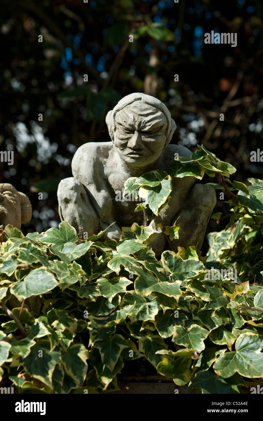 Gargoyle in ivy Stock Photo - Alamy