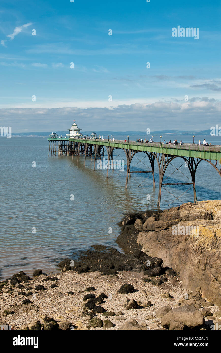Clevedon Victorian Pier, Somerset, UK Stock Photo - Alamy