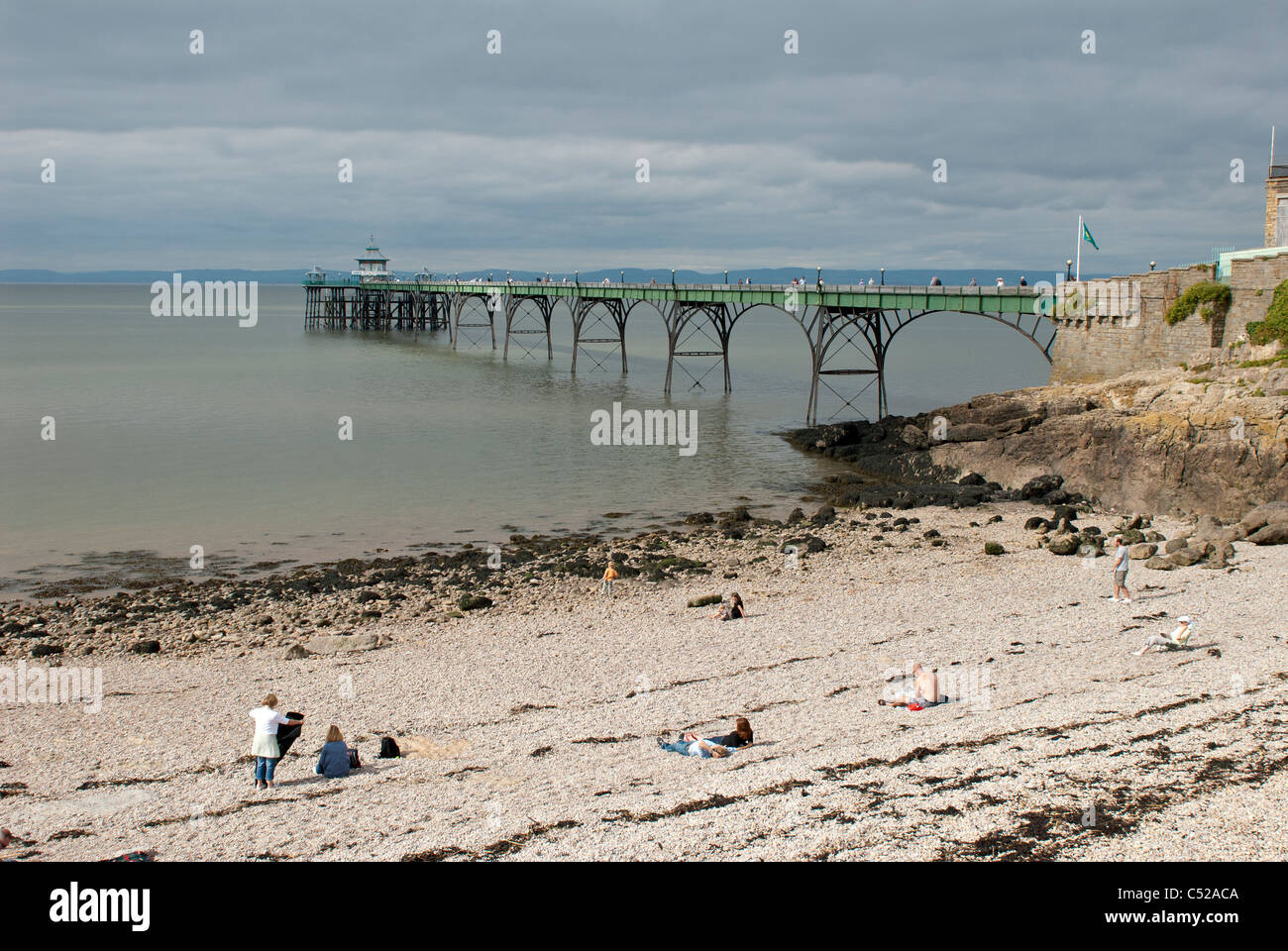 Clevedon Victorian Pier, Somerset, UK Stock Photo - Alamy