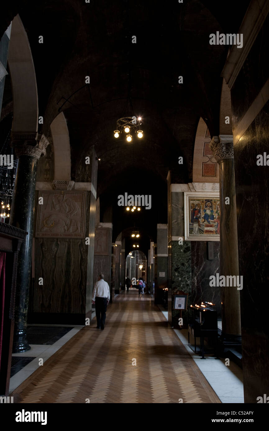 Interior of Westminster Roman Catholic Cathedral Church in London ...