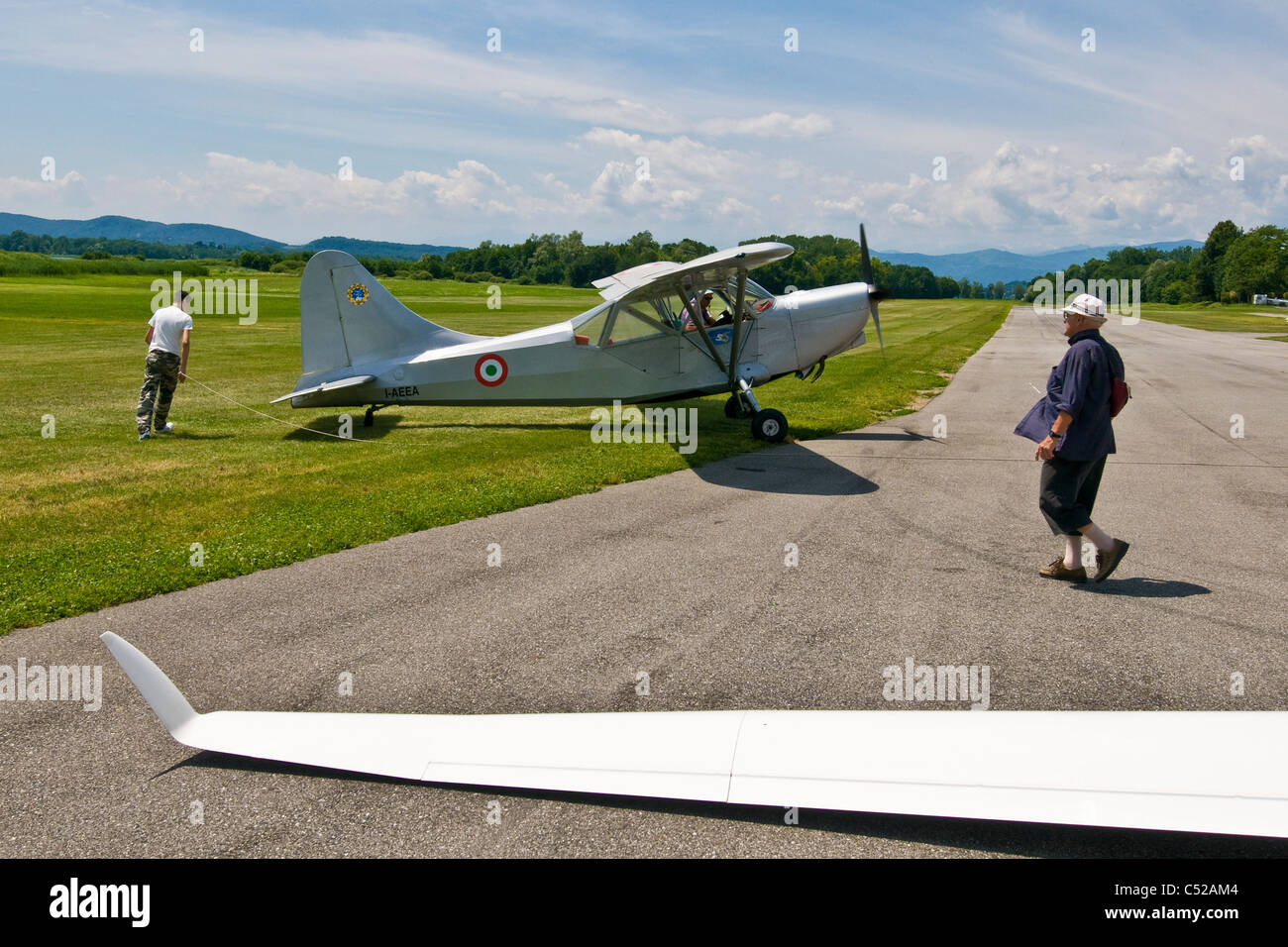 Gliders airport Adele Orsi, varese, Lombardy, Italy Stock Photo - Alamy
