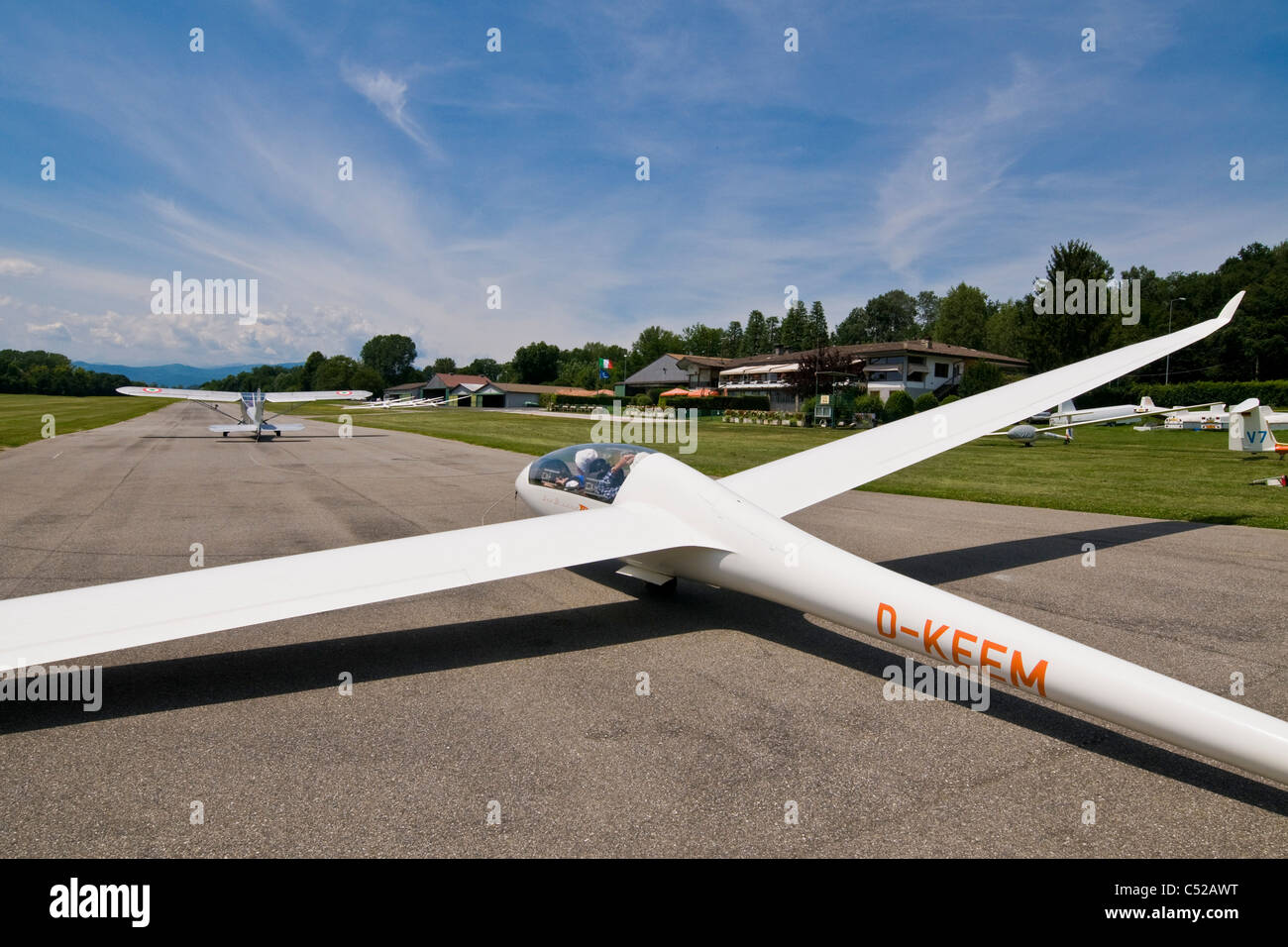 Gliders airport Adele Orsi, varese, Lombardy, Italy Stock Photo - Alamy