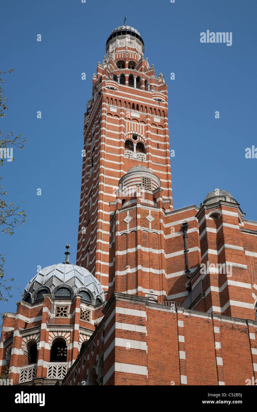 Westminster Roman Catholic Cathedral Church Tower in London, Englan, UK ...