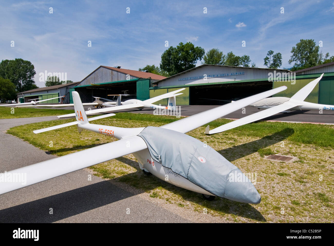 Gliders airport Adele Orsi, varese, Lombardy, Italy Stock Photo - Alamy