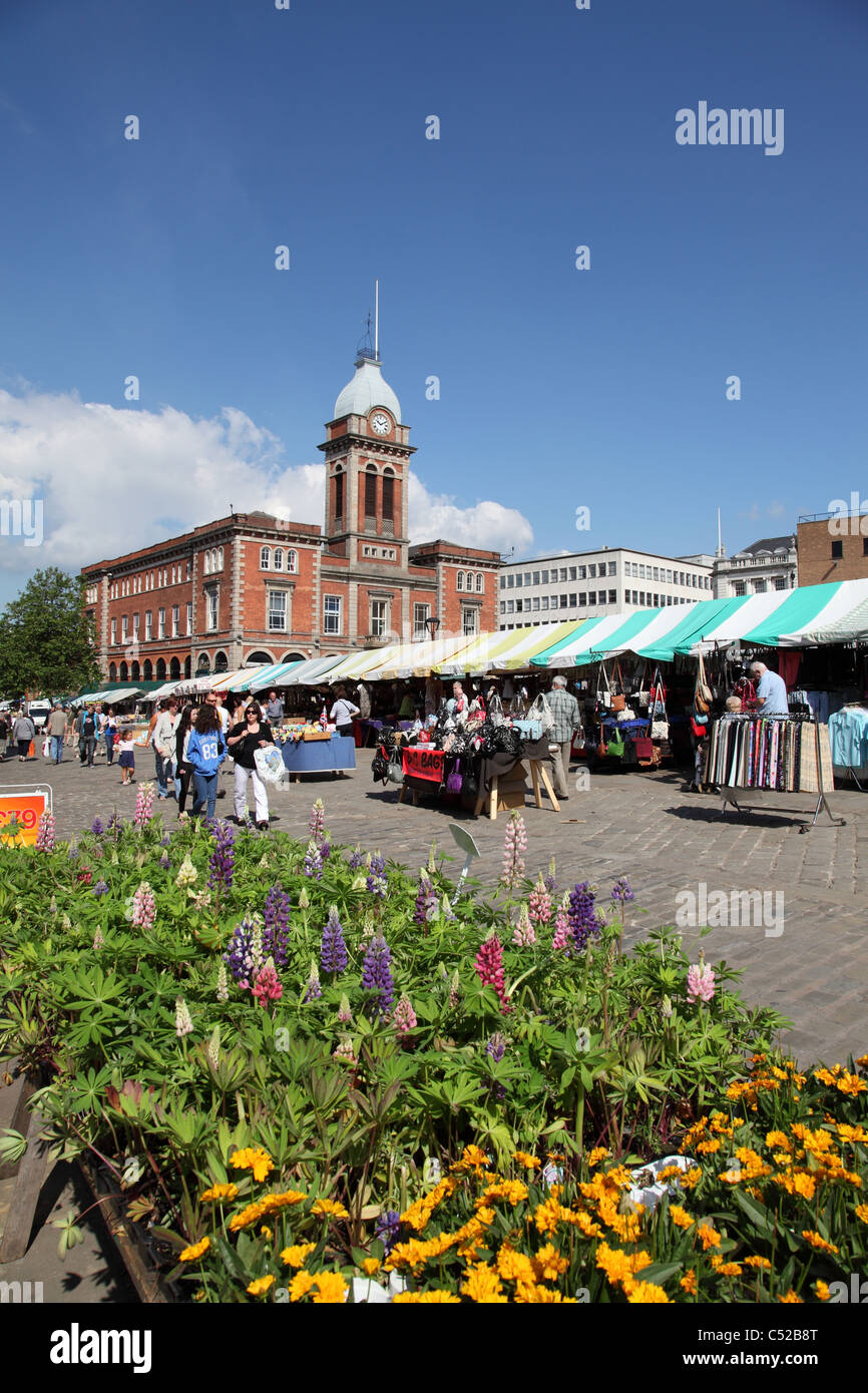 Chesterfield Market, Chesterfield, Derbyshire, England, U.K Stock Photo ...