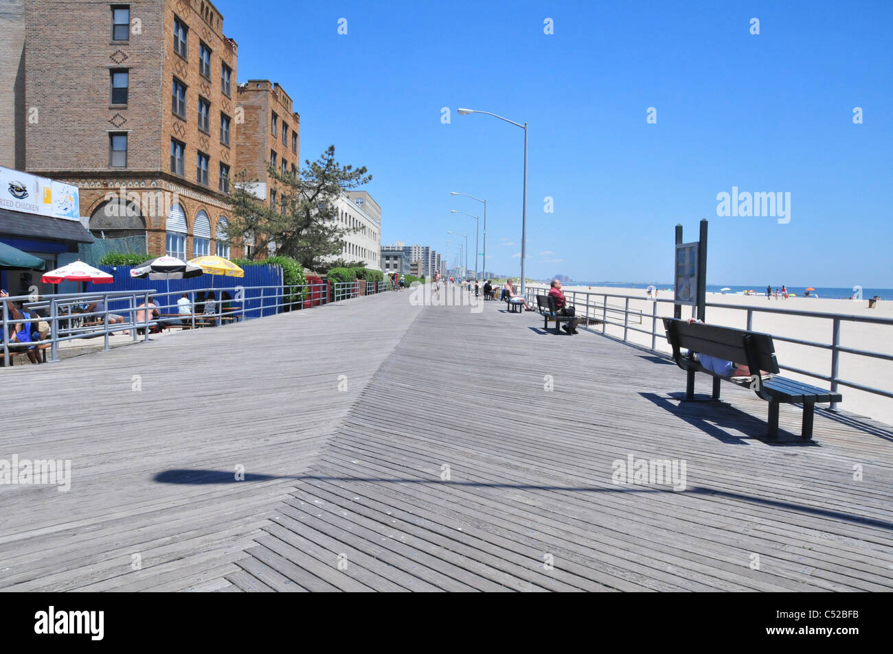 Rockaway beach boardwalk hi-res stock photography and images - Alamy