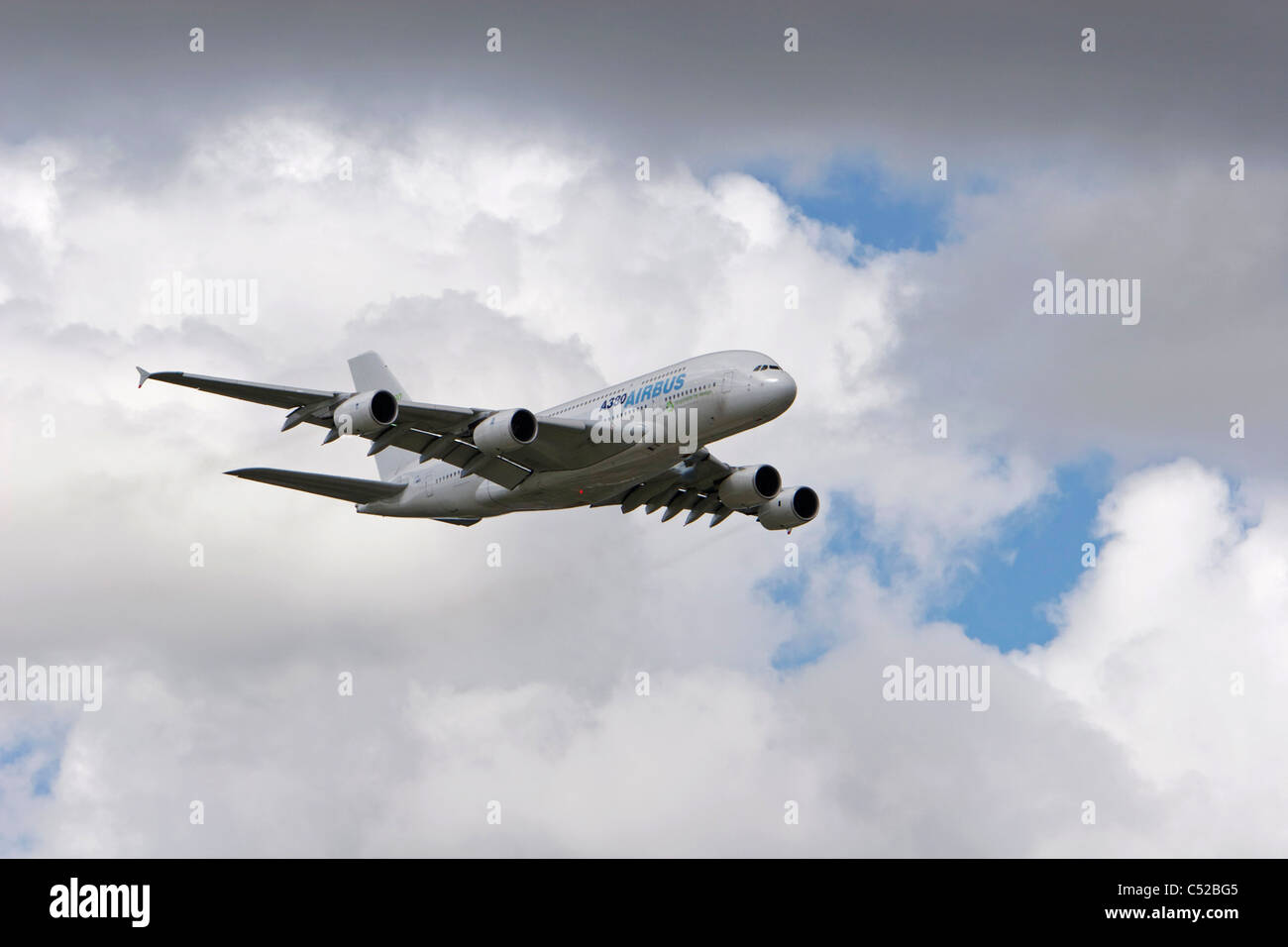 Airbus A380 in flight Stock Photo - Alamy