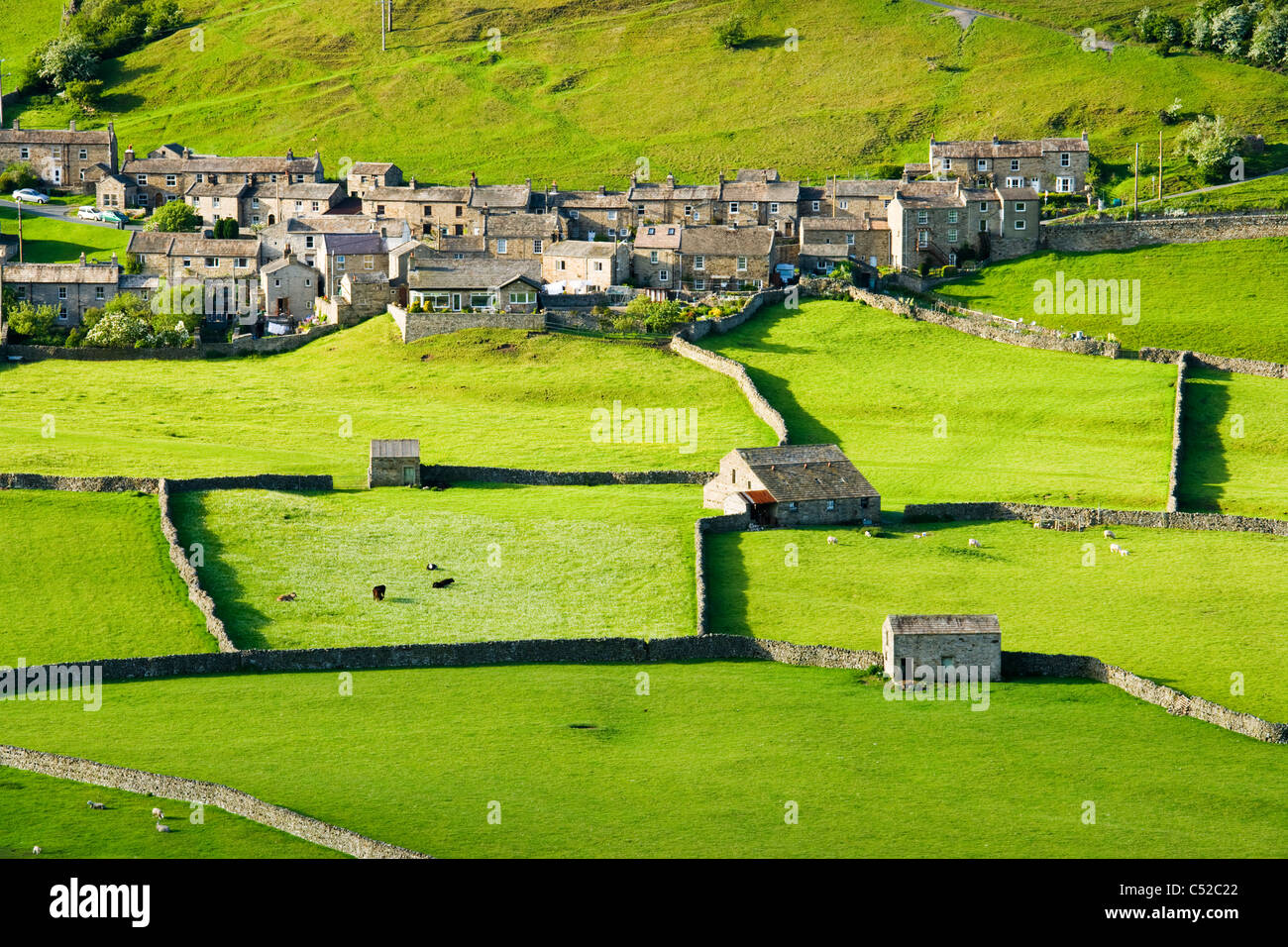 Gunnerside, Swaledale, Yorkshire Dales National Park, UK Stock Photo ...