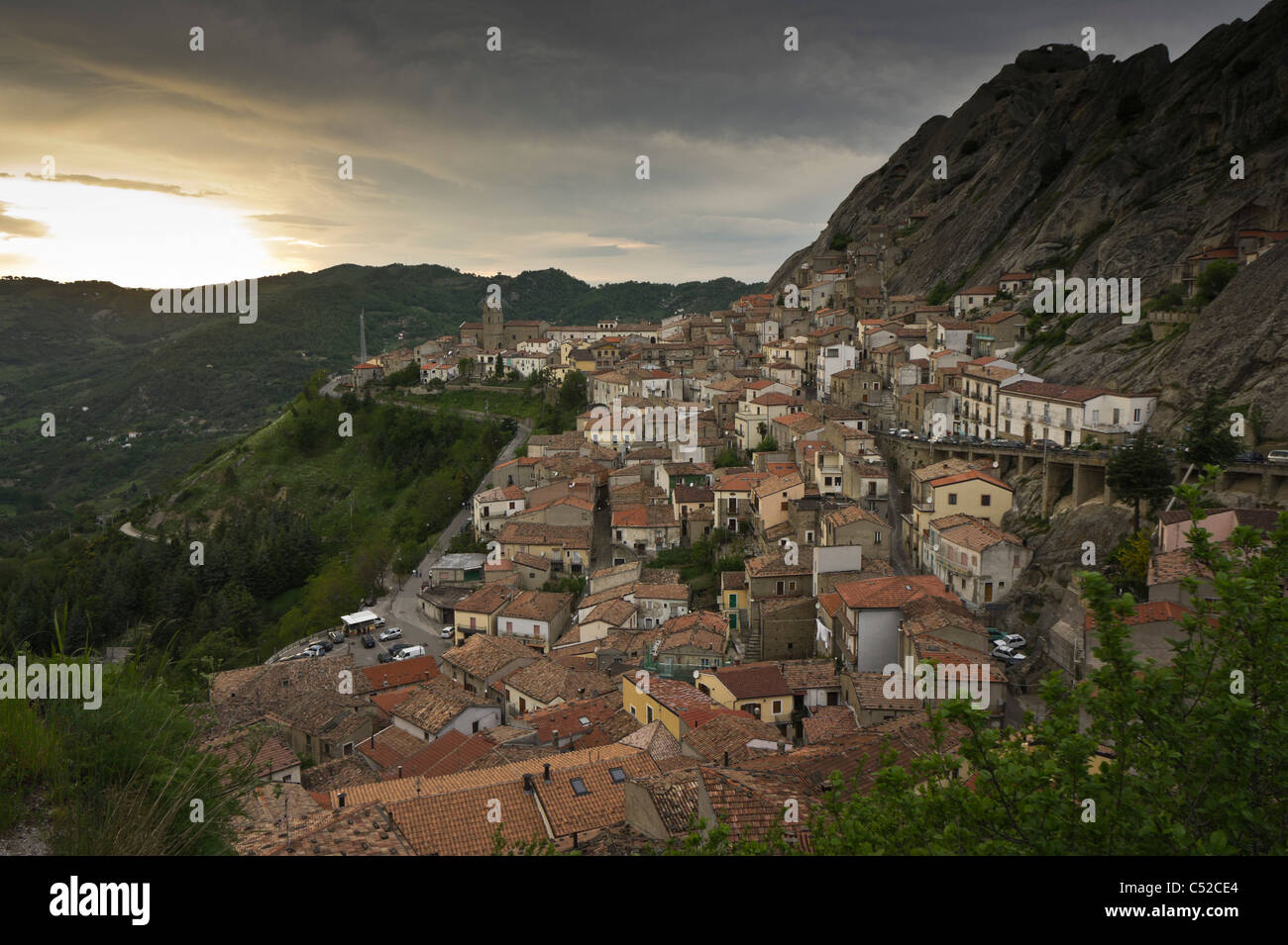 Pietrapertosa, mountain town and leisure resort in the Lucan Dolomites ...