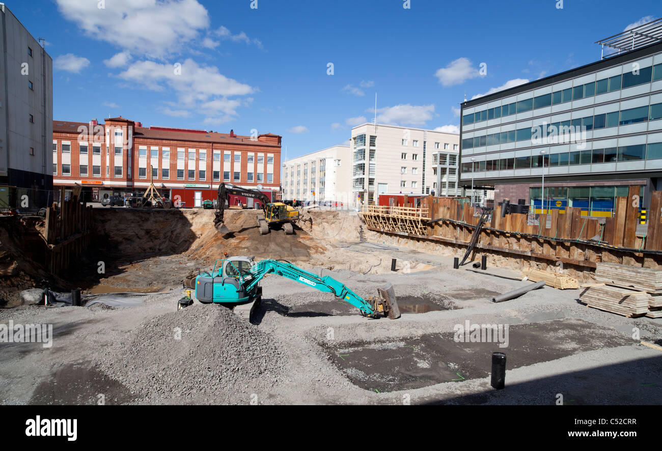 Teknologiakylä ( technology park ) office building construction site in ...
