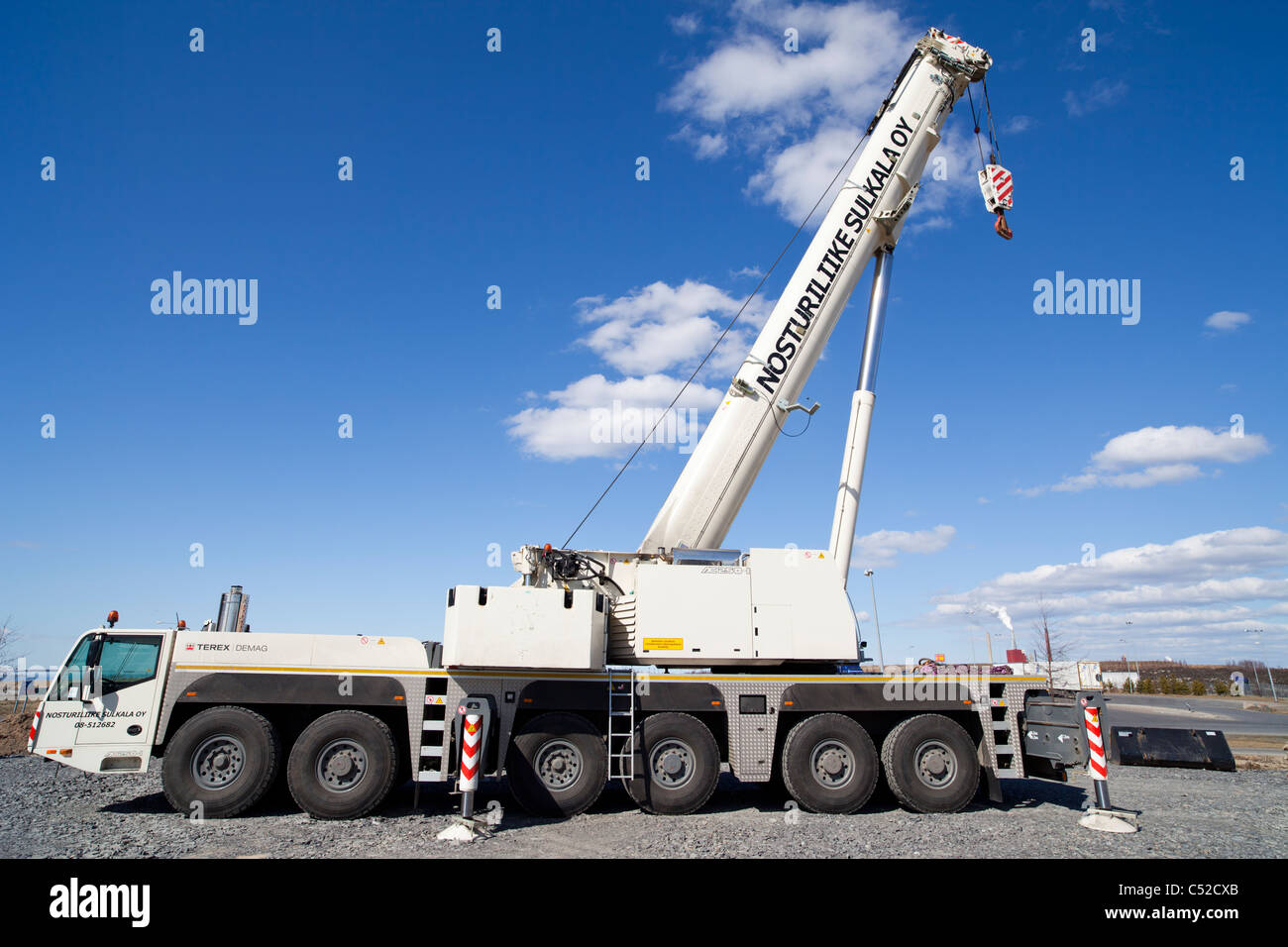 Road Mobile Crane High Resolution Stock Photography and Images - Alamy