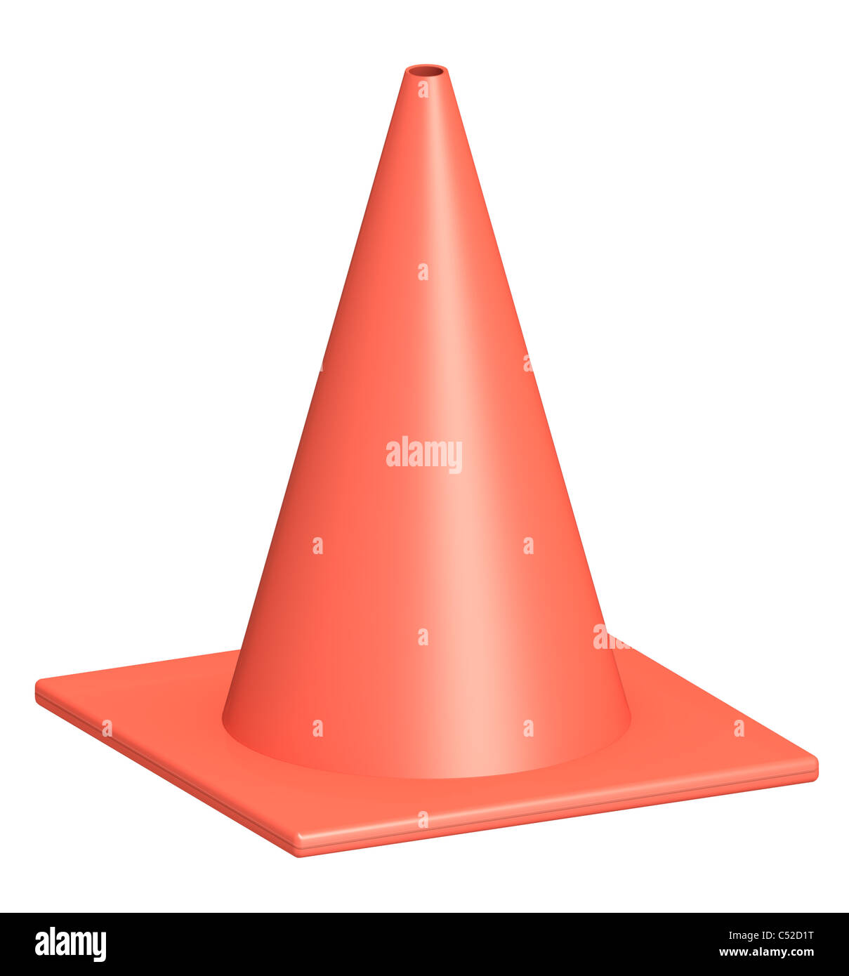 Red road barrier - isolated on white Stock Photo - Alamy