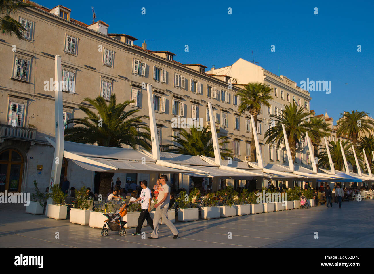Riva seaside promenade Split Dalmatia Croatia Europe Stock Photo - Alamy