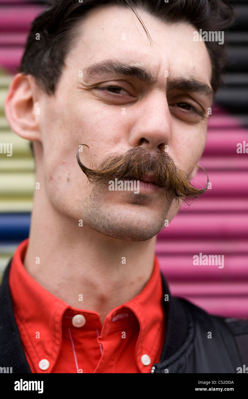 Man handlebar moustache hi-res stock photography and images - Alamy