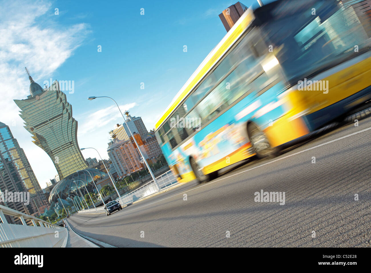 traffic in macau at day Stock Photo - Alamy