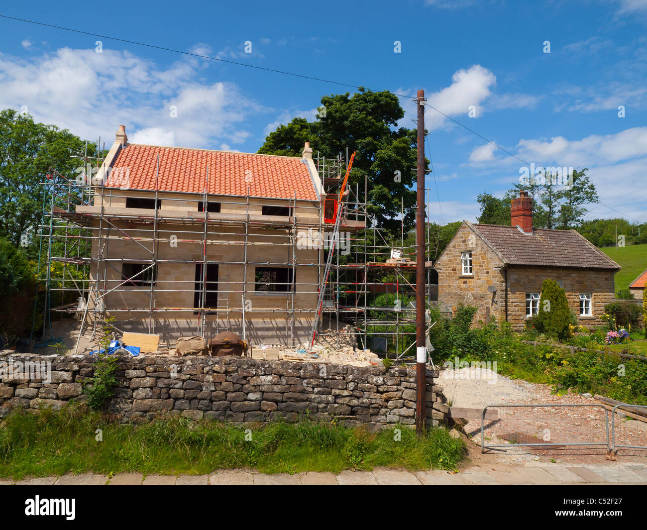 A house being built at Lealholm in the North Yorkshire Moors National ...