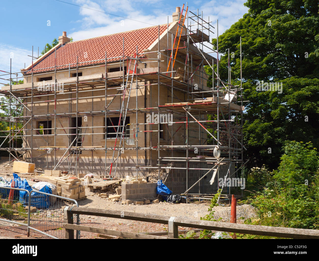 A house being built at Lealholm in the North Yorkshire Moors National ...