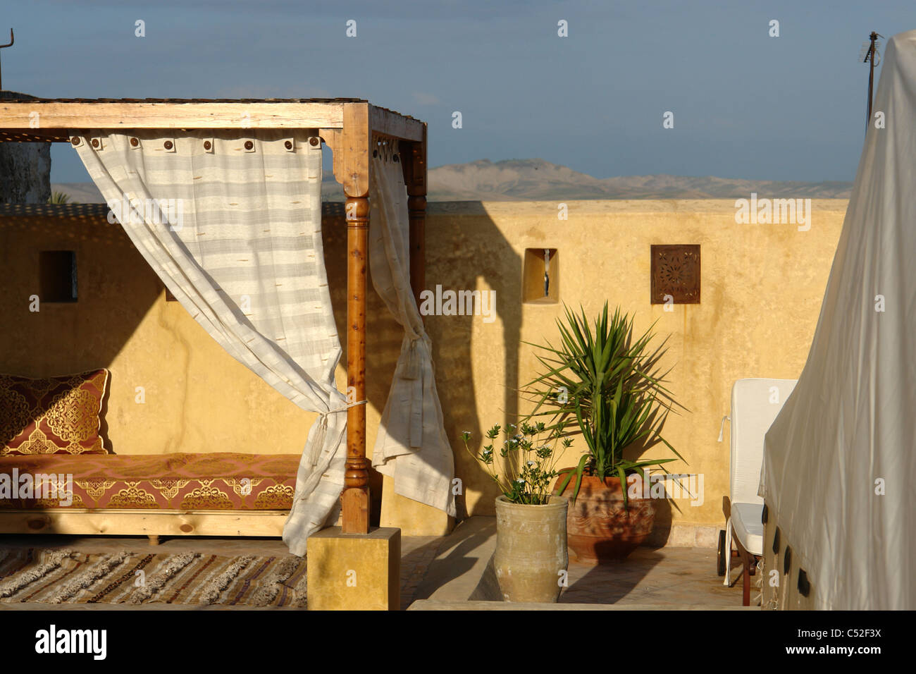 rooftop lounge in Fez Stock Photo - Alamy