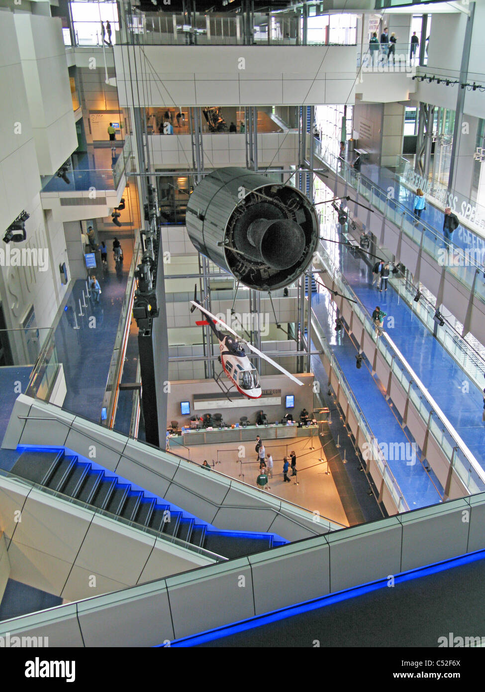 Interior of Newseum in Washington DC Stock Photo - Alamy