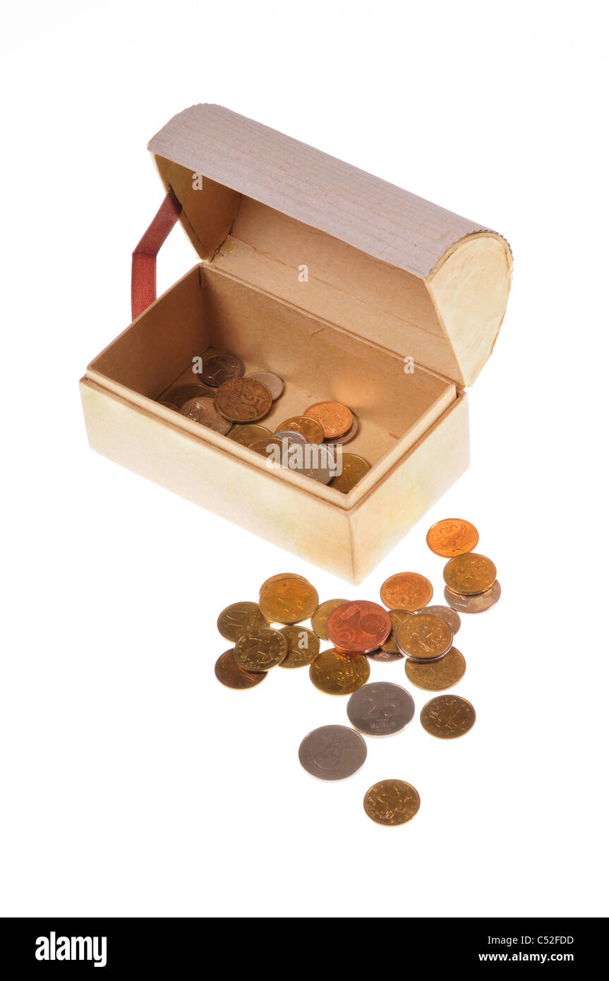 Little Savings of Money in Coins Stock Photo - Alamy