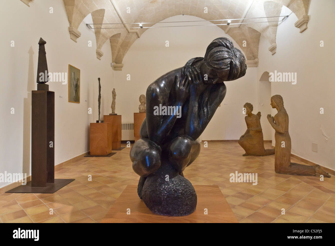 Italy - the unique MUSMA art gallery housed in caves of the UNESCO site ...