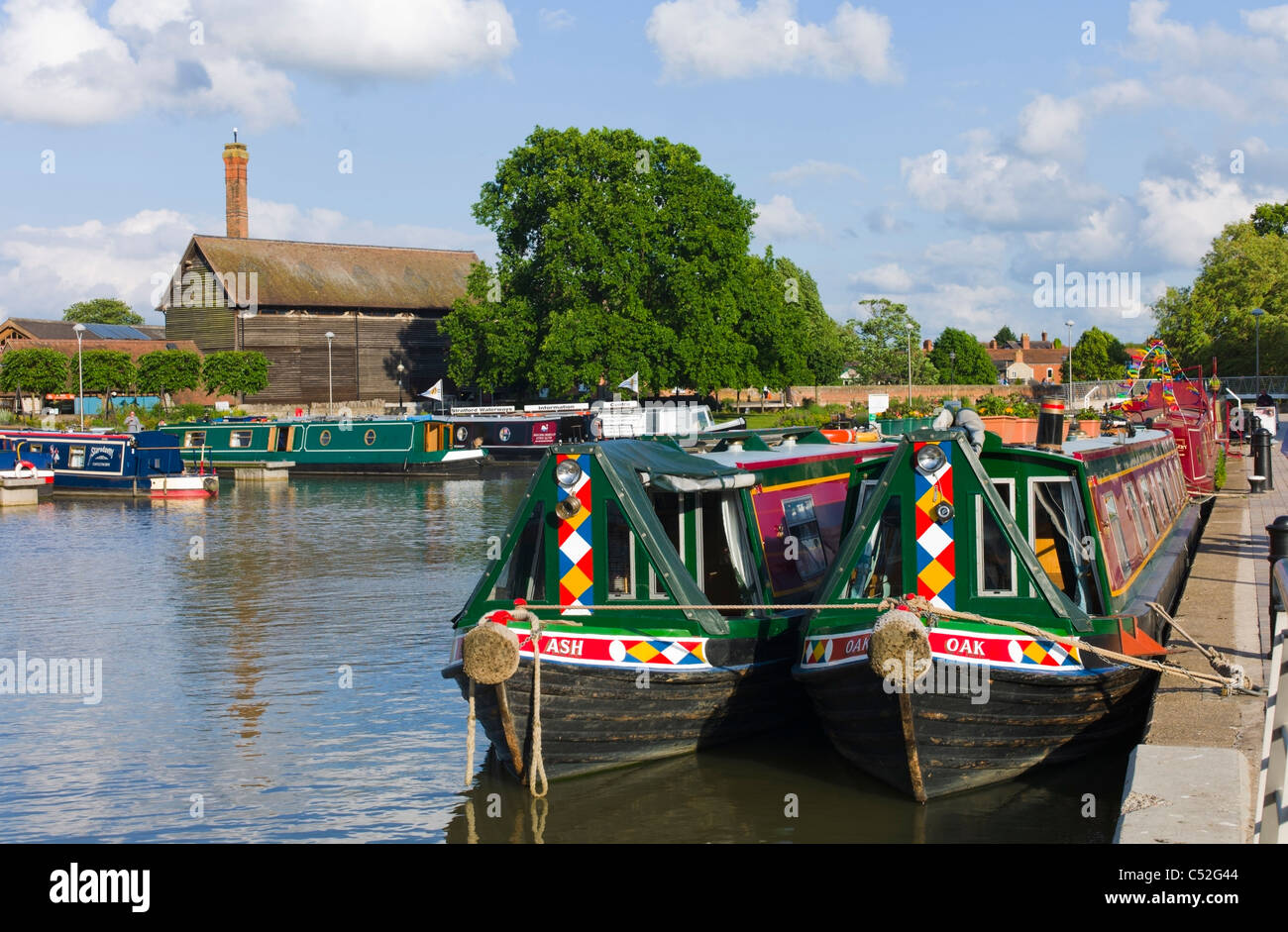 Bancroft Basin Stratford Upon Avon Warwickshire UK Stock Photo - Alamy