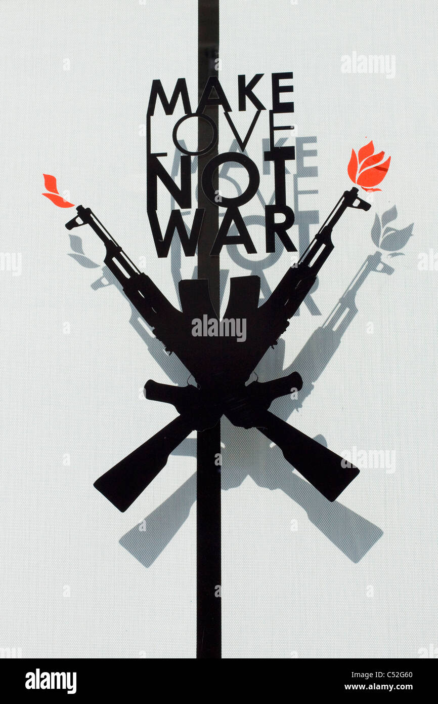 Make Love Not War Poster 60s