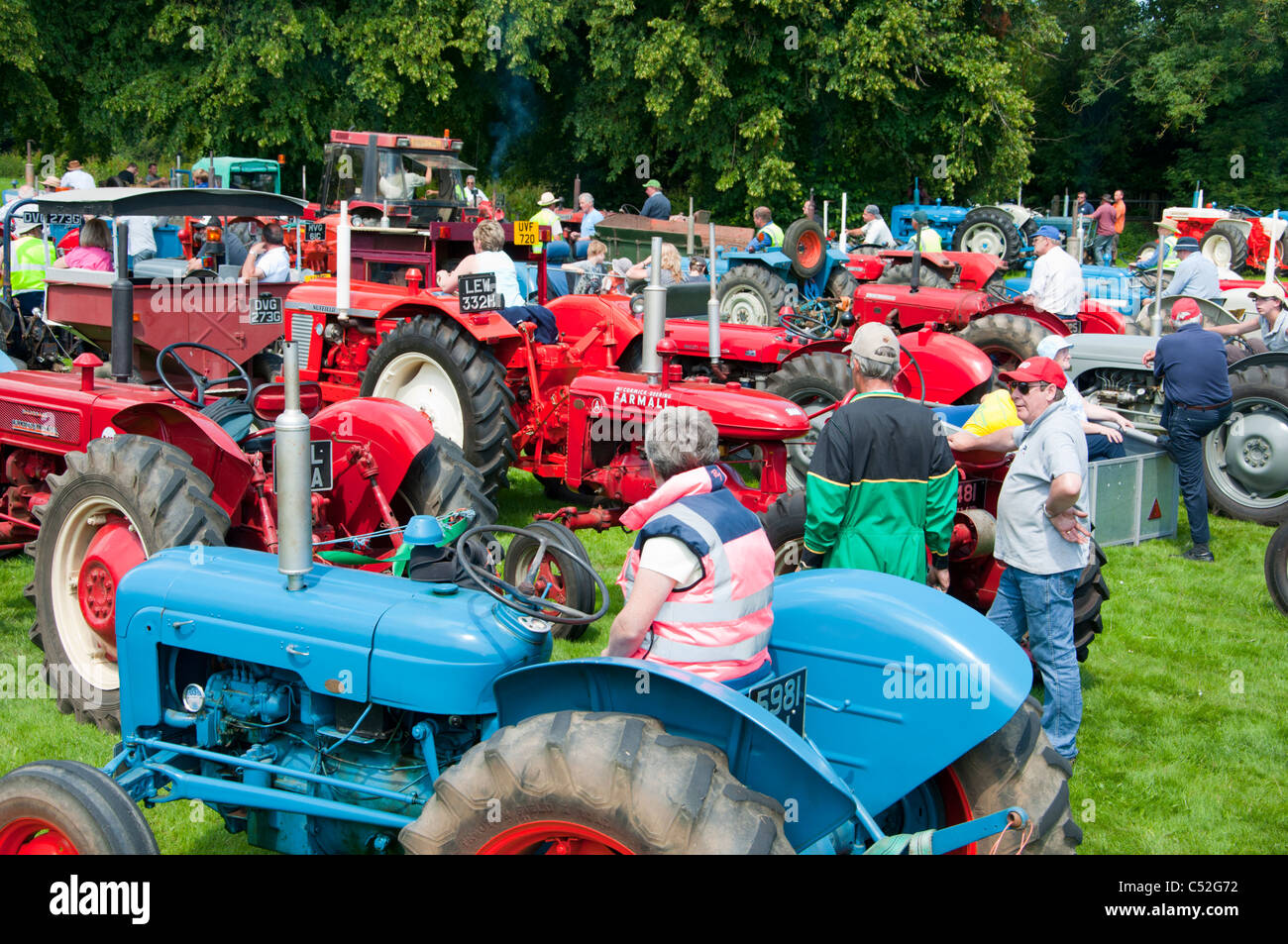 Vintage tractor rally Stock Photo - Alamy