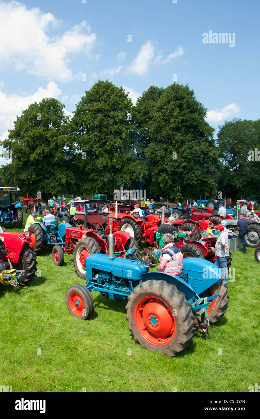Vintage tractor rally Stock Photo - Alamy