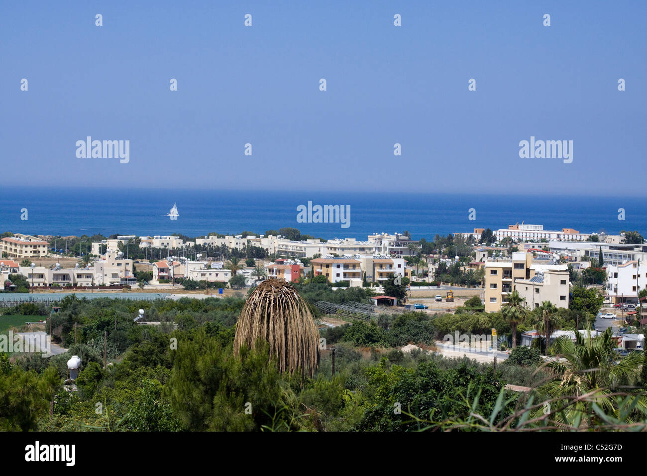 A Landscape view of Pafos Cyprus Stock Photo - Alamy