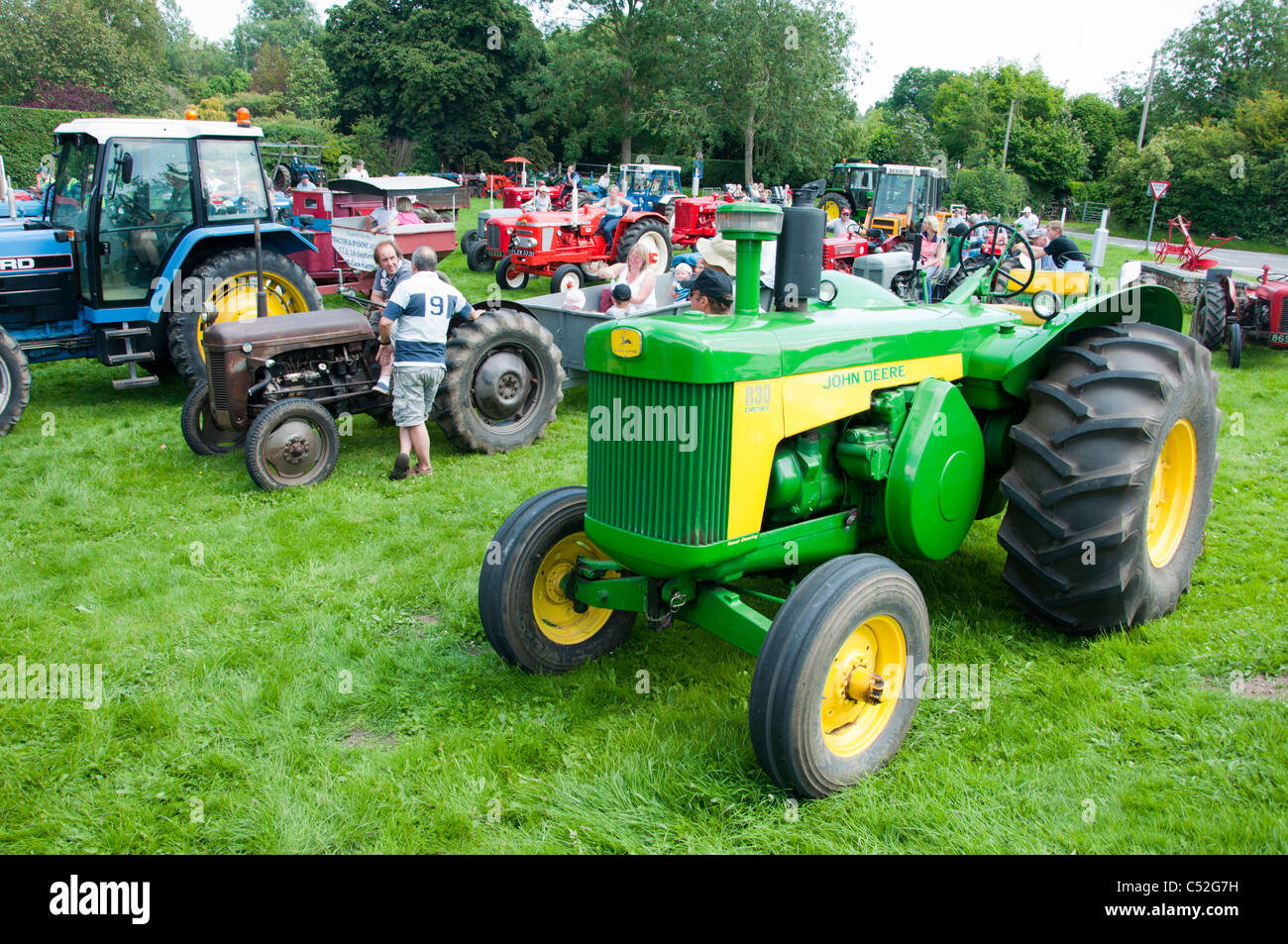 Vintage tractor rally Stock Photo - Alamy