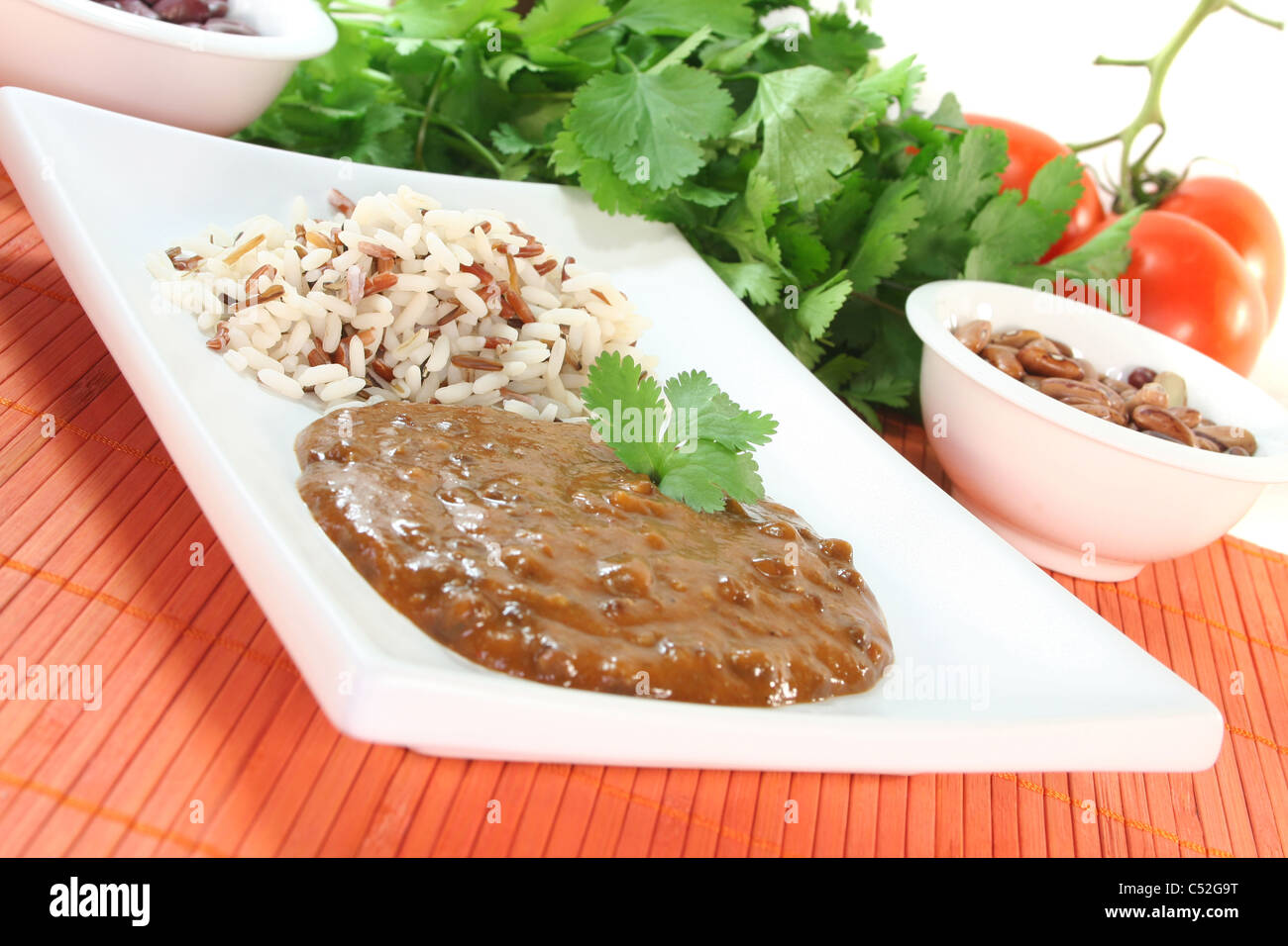 Indian Dal with Urd bean, red kidney beans, turmeric and coriander ...