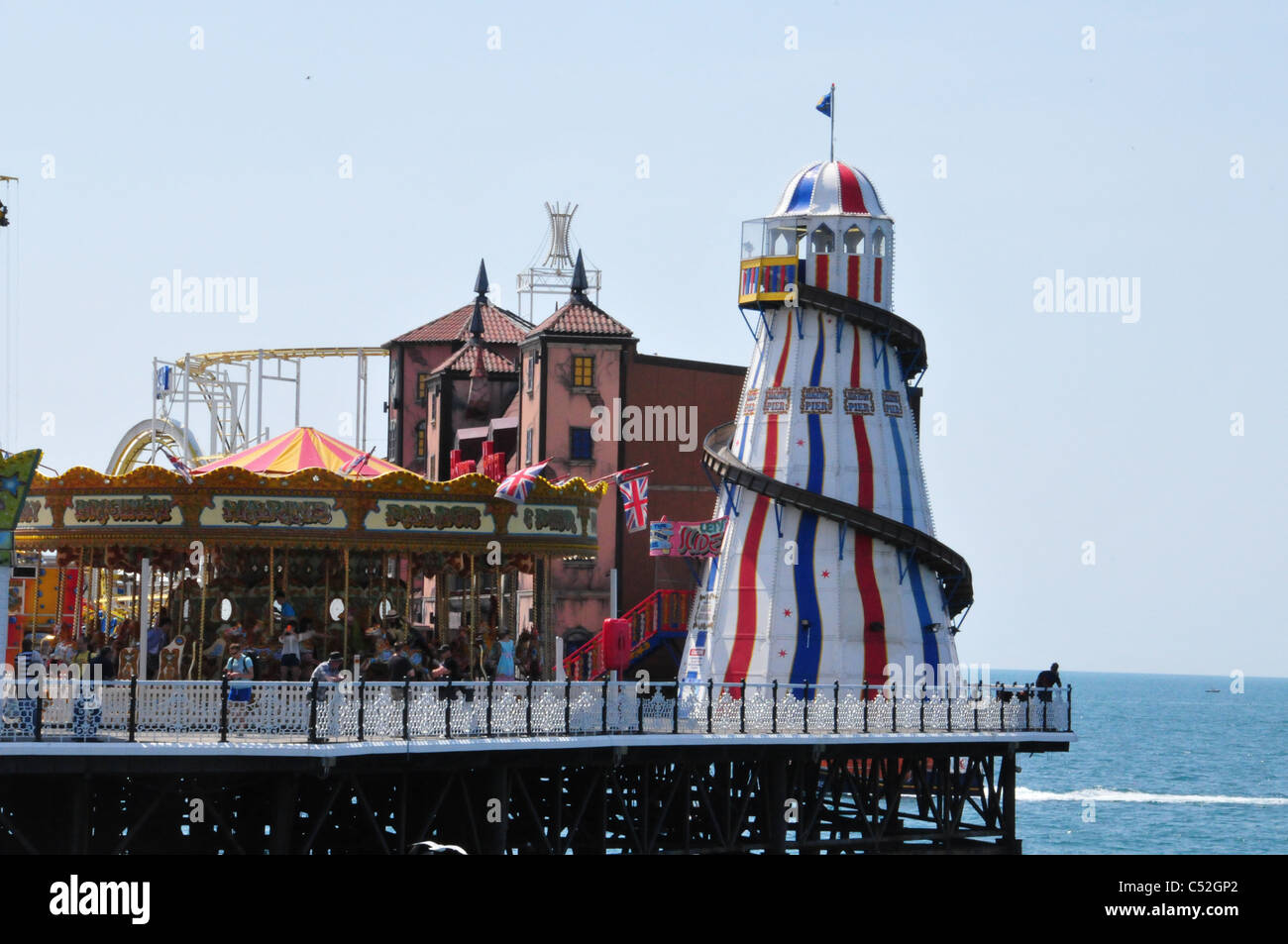 Brighton Pier, Fun Rides Stock Photo - Alamy