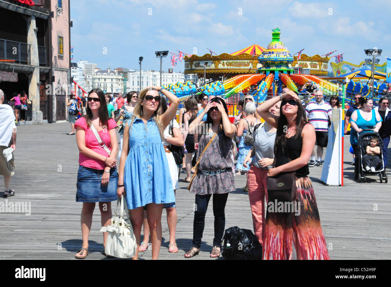 Brighton Pier Funfair Stock Photo - Alamy