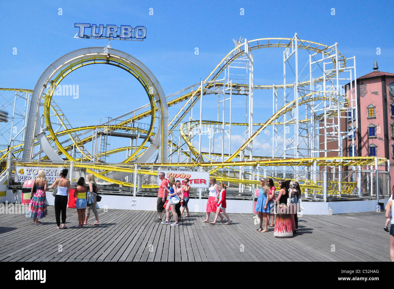 Brighton Pier Funfair Stock Photo - Alamy