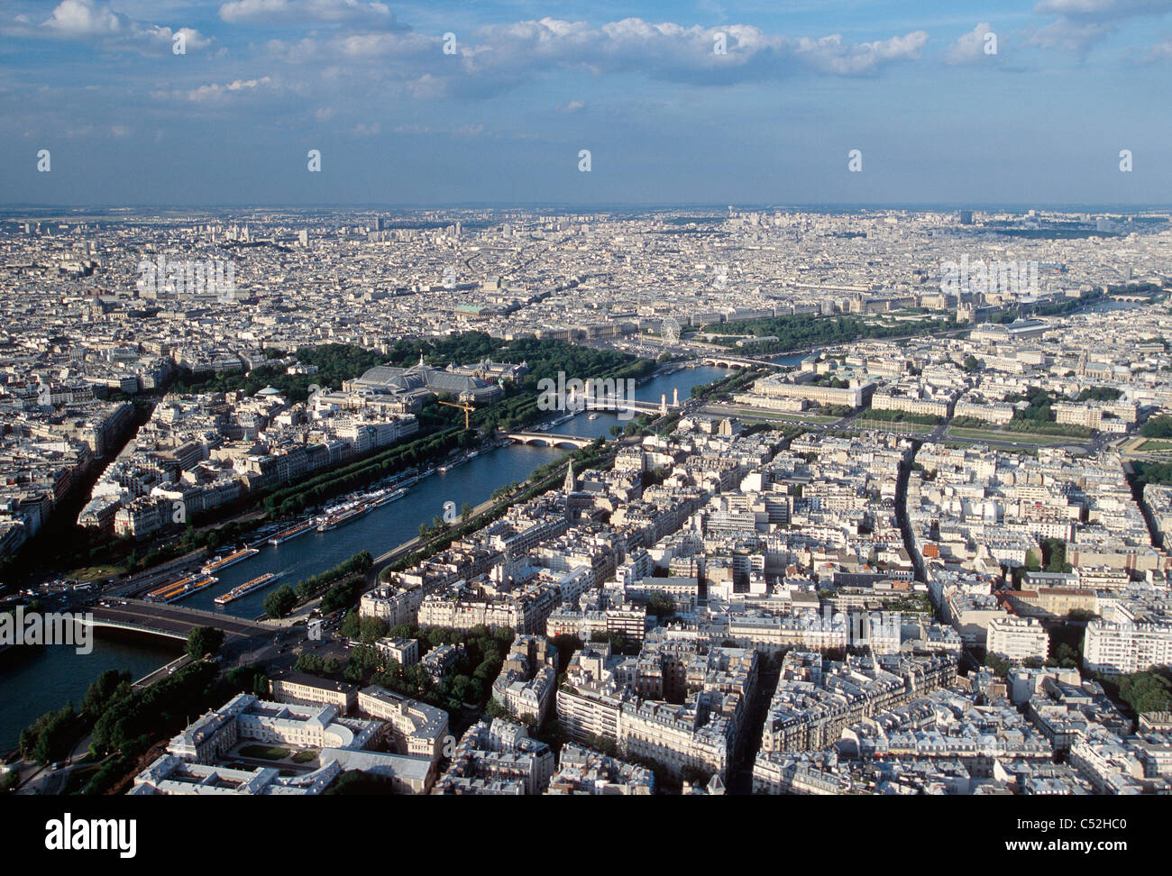 View of Seine River from Eiffel Tower Stock Photo - Alamy