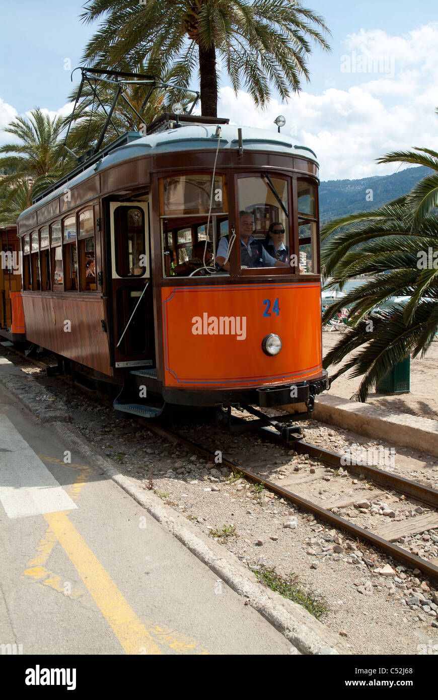 Majorca soller tram hi-res stock photography and images - Alamy