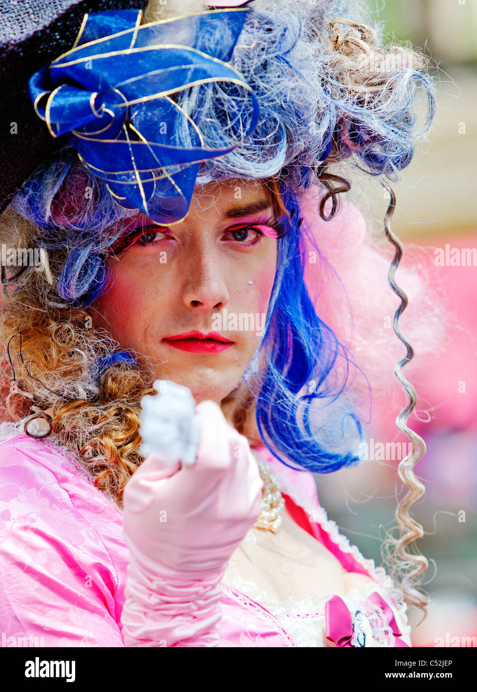 Colourful characters attending London's Gay Pride 41 years. Anniversary ...