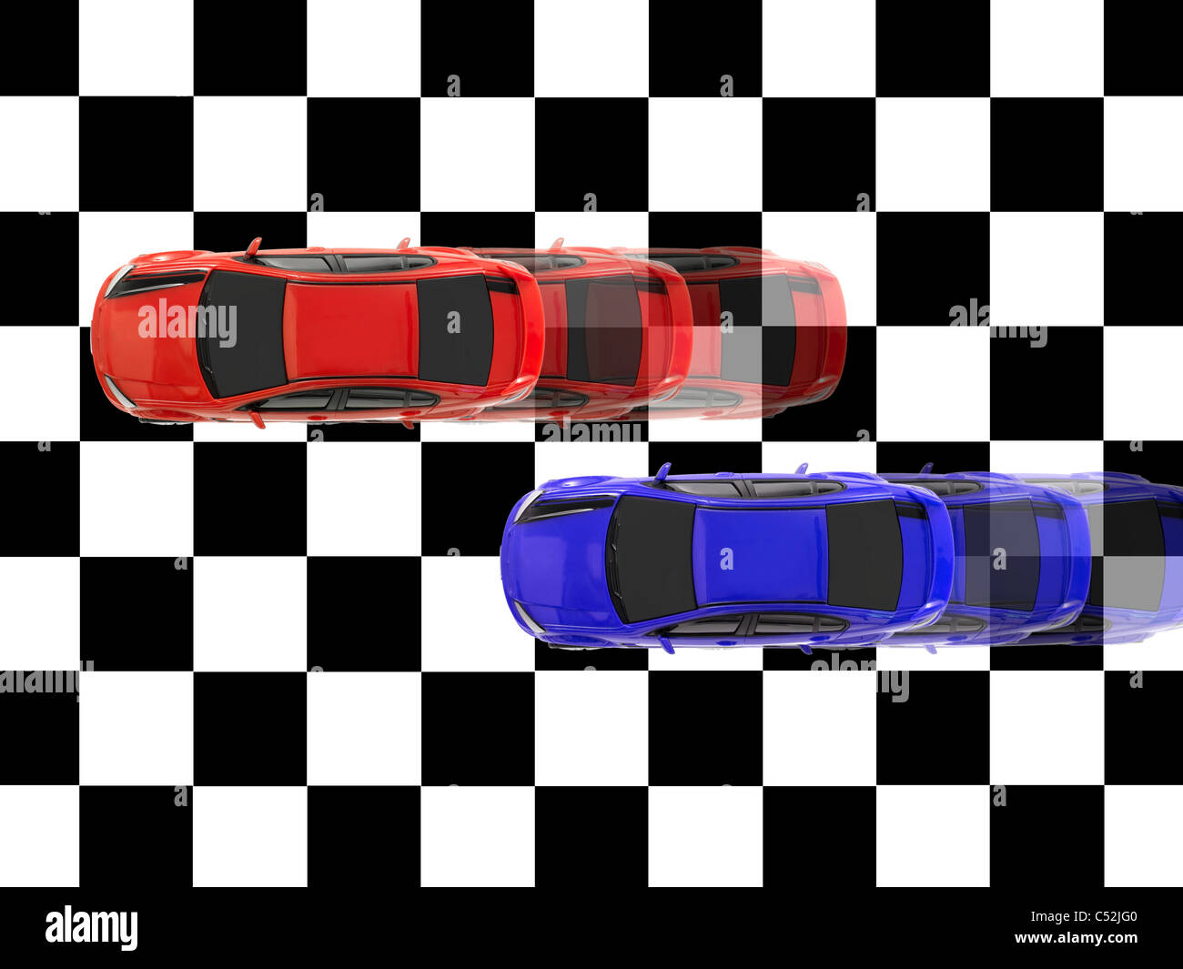 An image of toy slot car racing Stock Photo - Alamy