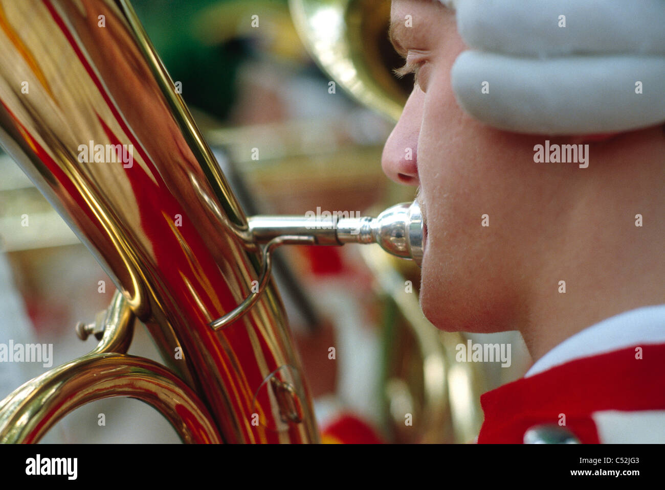 Boy playing tuba hi-res stock photography and images - Alamy