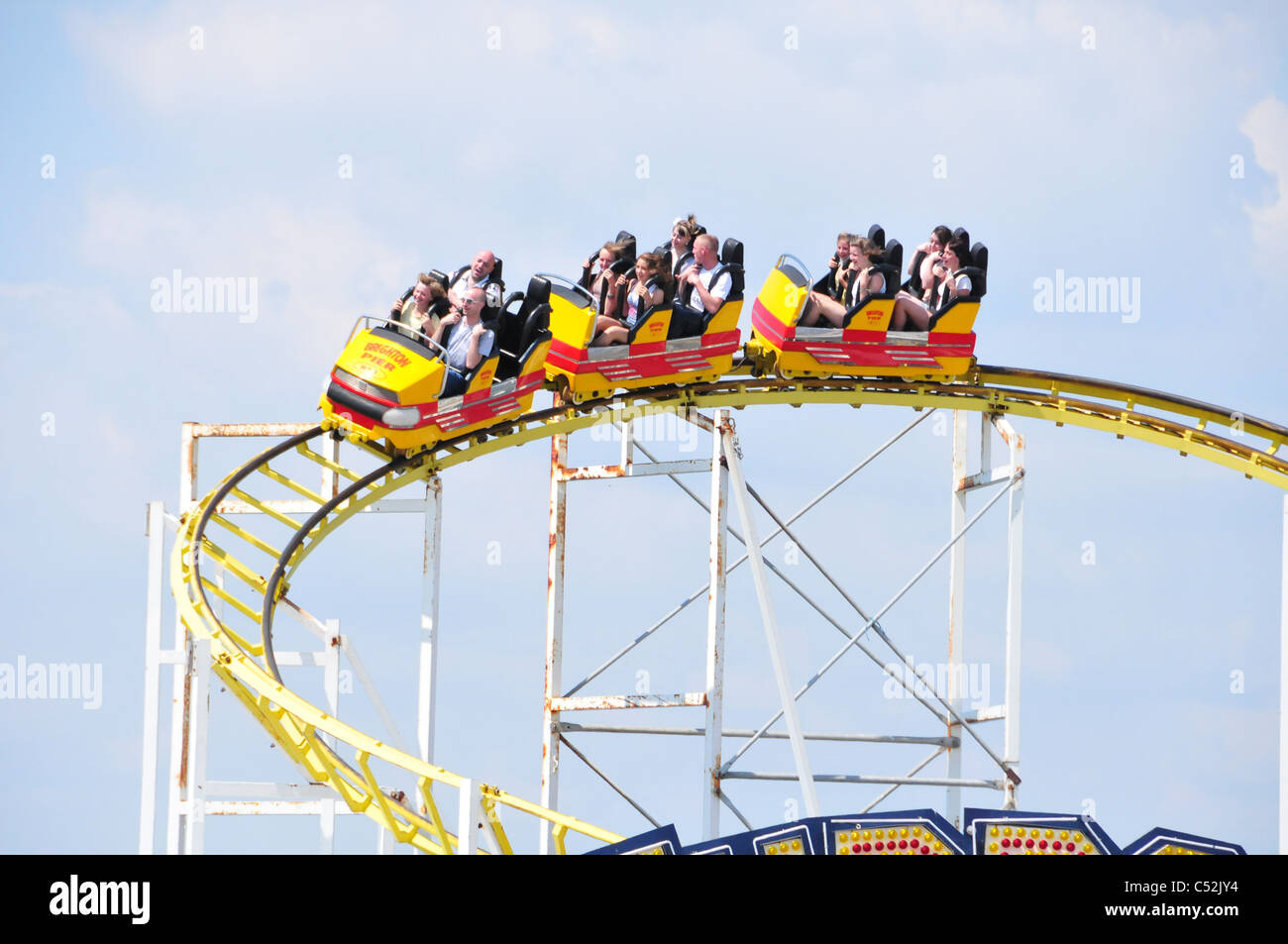 Brighton Pier Funfair Stock Photo - Alamy