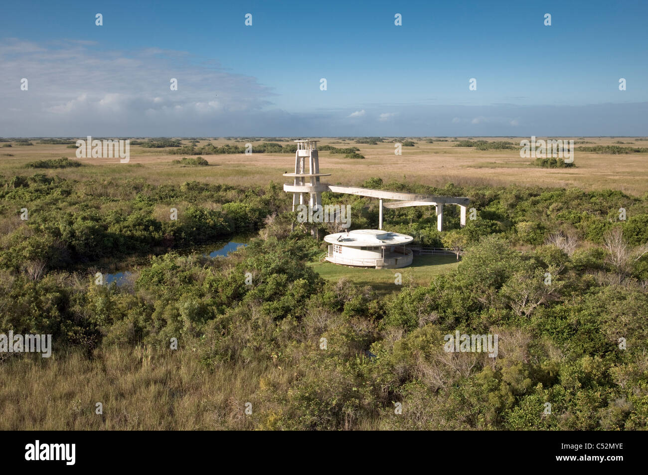 ENP Everglades National Park Shark Valley Loop tower Stock Photo - Alamy