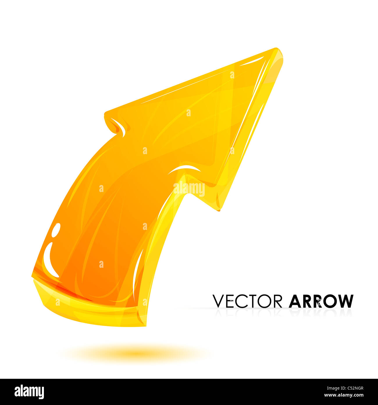illustration of vector arrow on white background Stock Photo - Alamy
