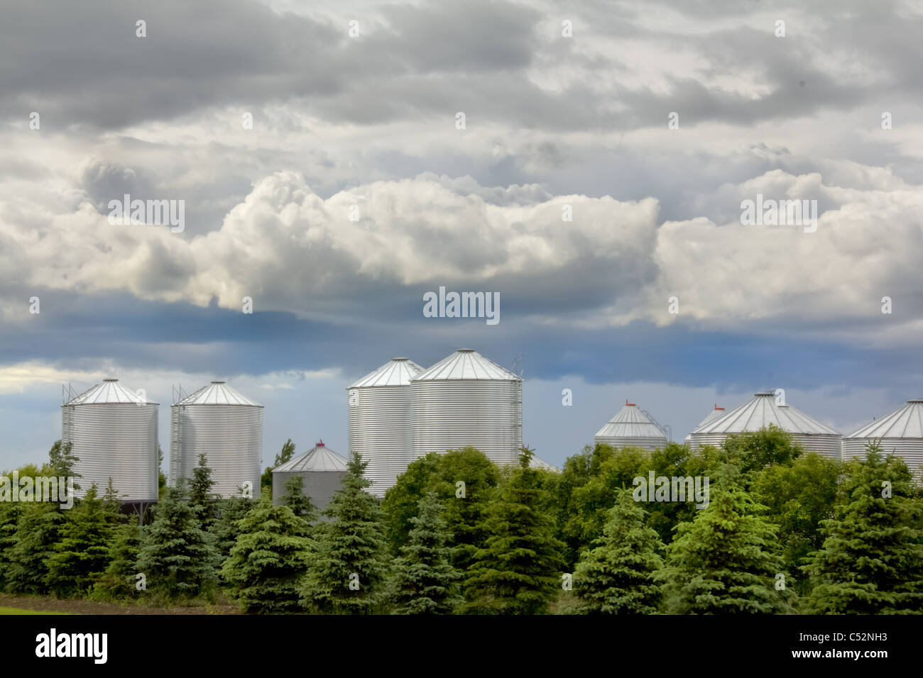 Grain storage tanks hi-res stock photography and images - Alamy