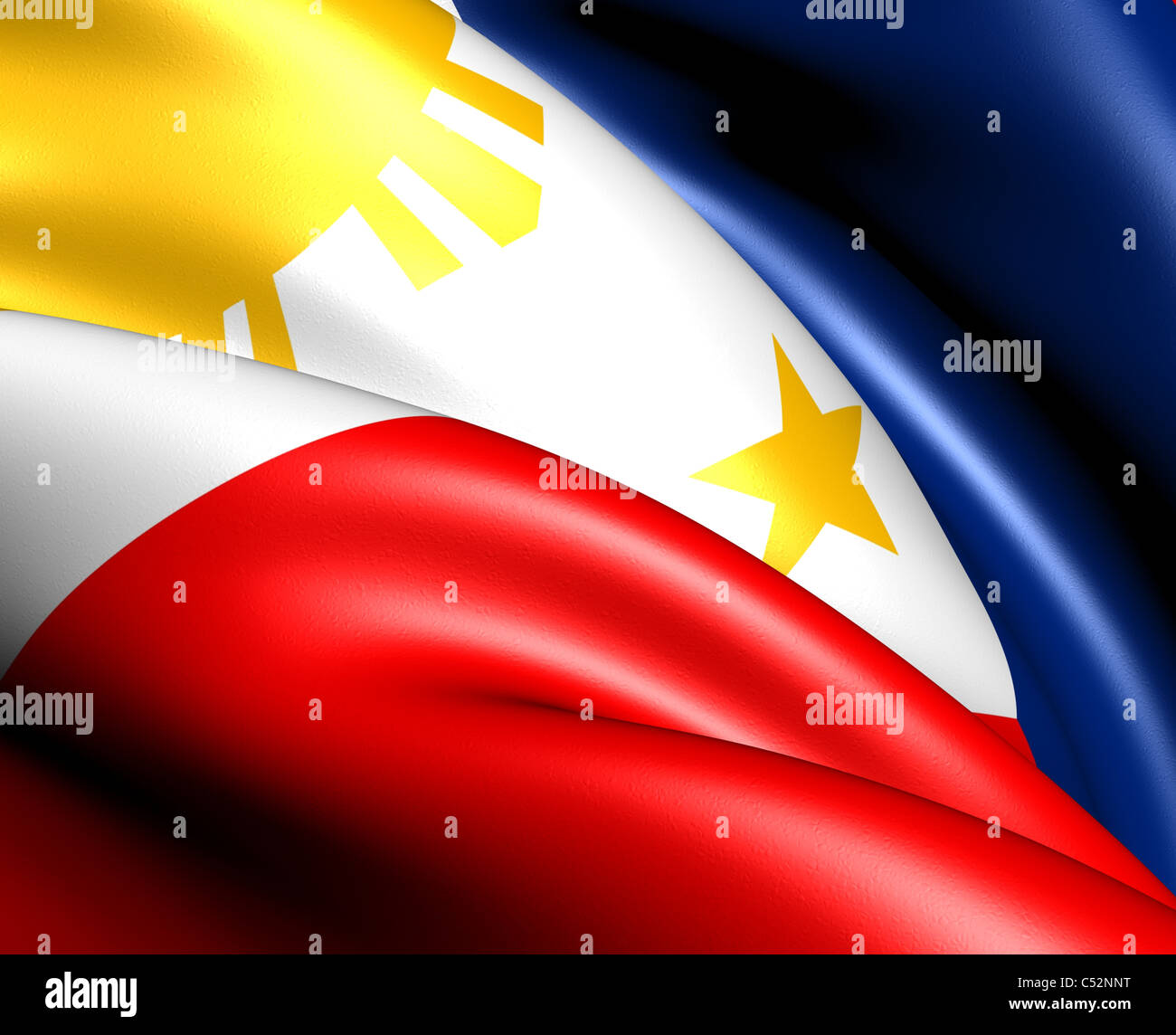 Flag of Philippines. Close up Stock Photo - Alamy