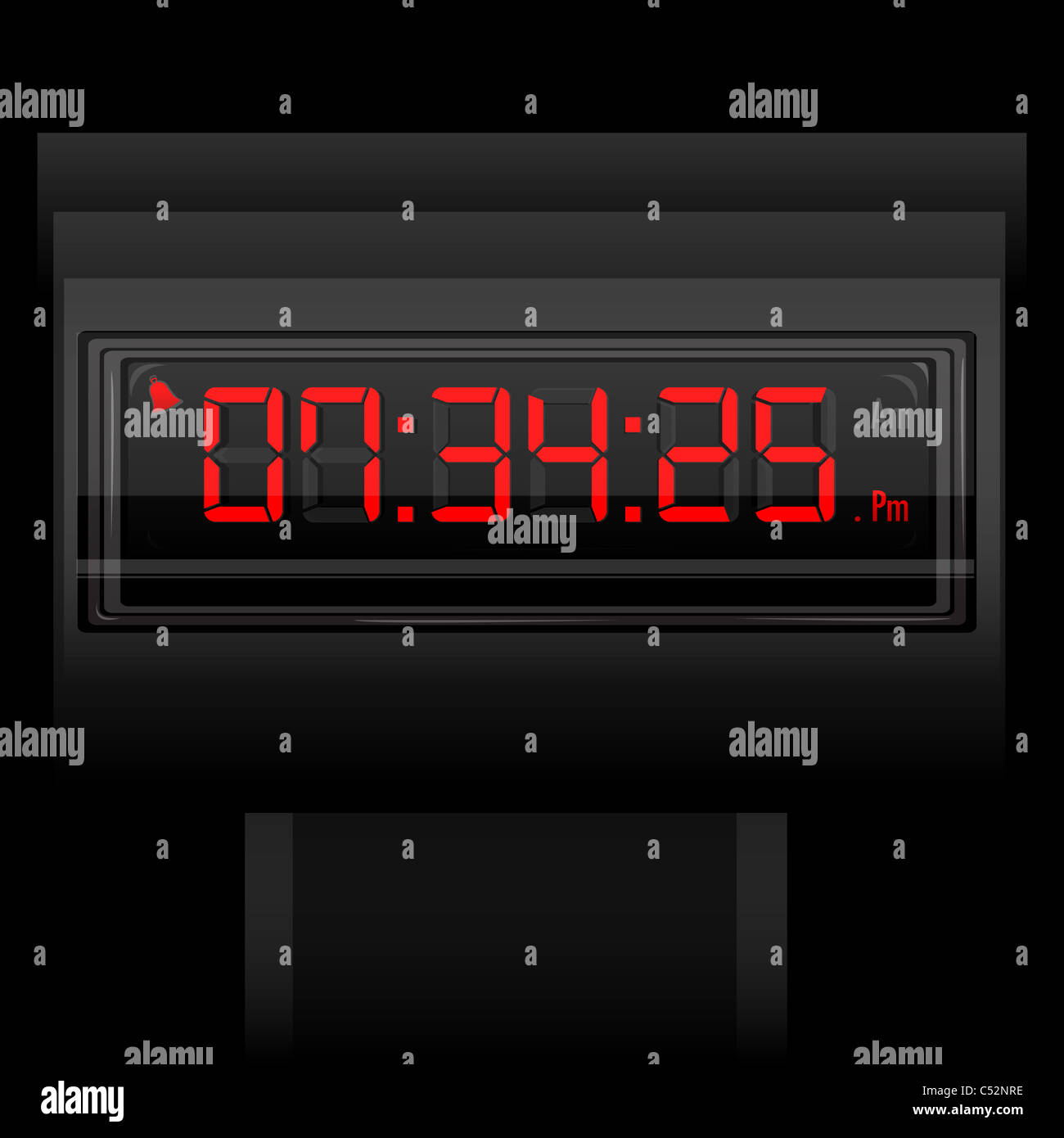 illustration of digital clock Stock Photo - Alamy