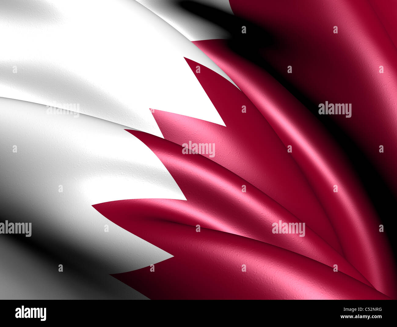 Flag of Qatar. Close up Stock Photo - Alamy
