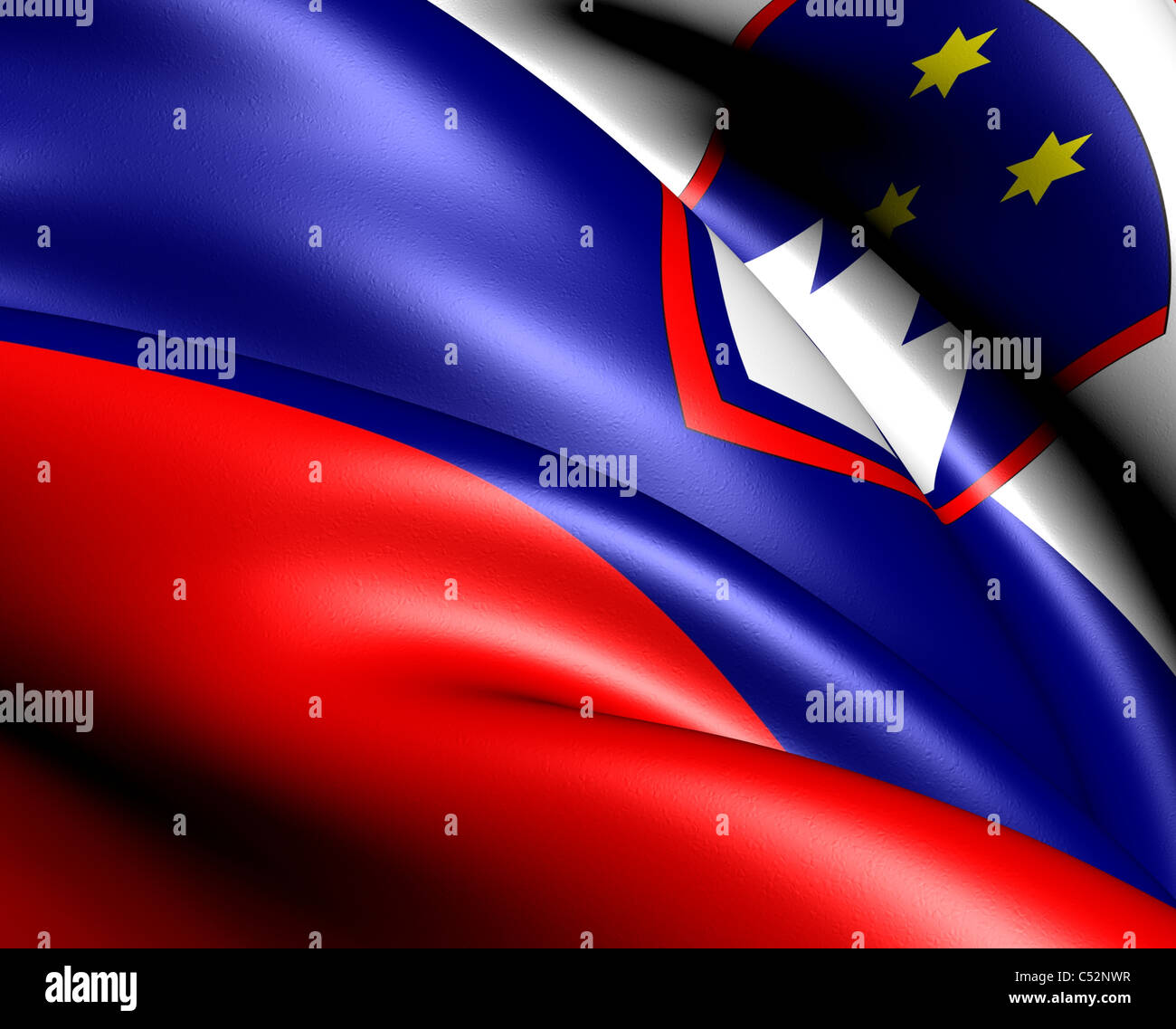 Flag of Slovenia. Close up Stock Photo - Alamy